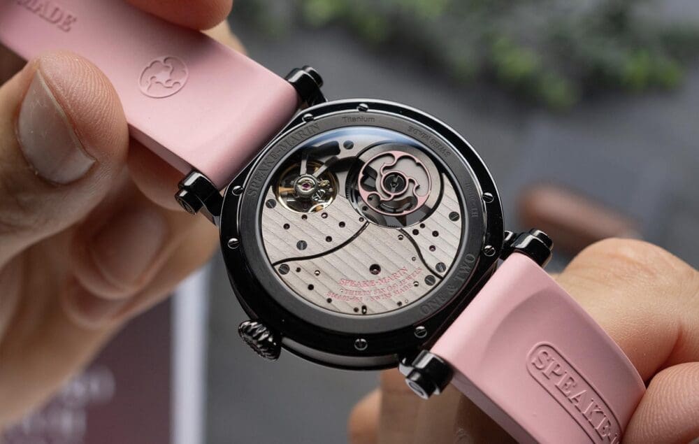 The Speake-Marin Dual Time Pink is Pantone-clad in pink
